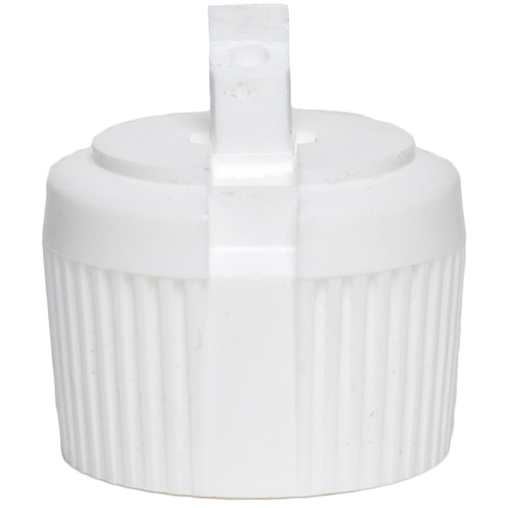 28-410 White Polypropylene Spouted Caps (PS-121) - Aaron Packaging, Inc.