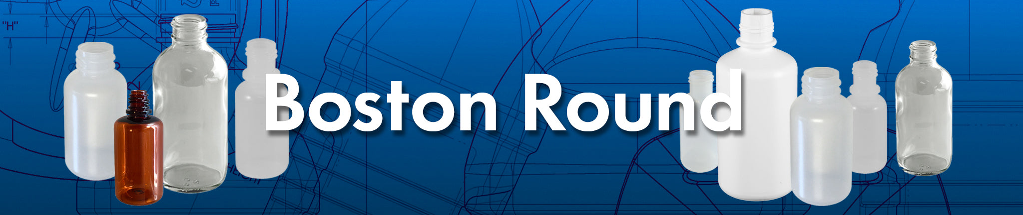Boston Round Plastic Bottles - Aaron Packaging, Inc.