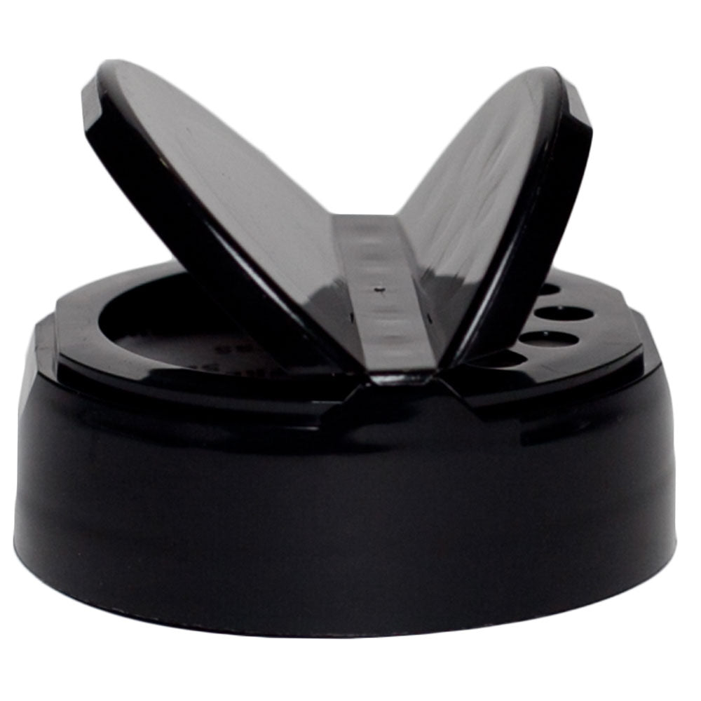 53-485 Black, Dual-Flapper, Sift and Pour Spice Cap with 3, (.190 ...
