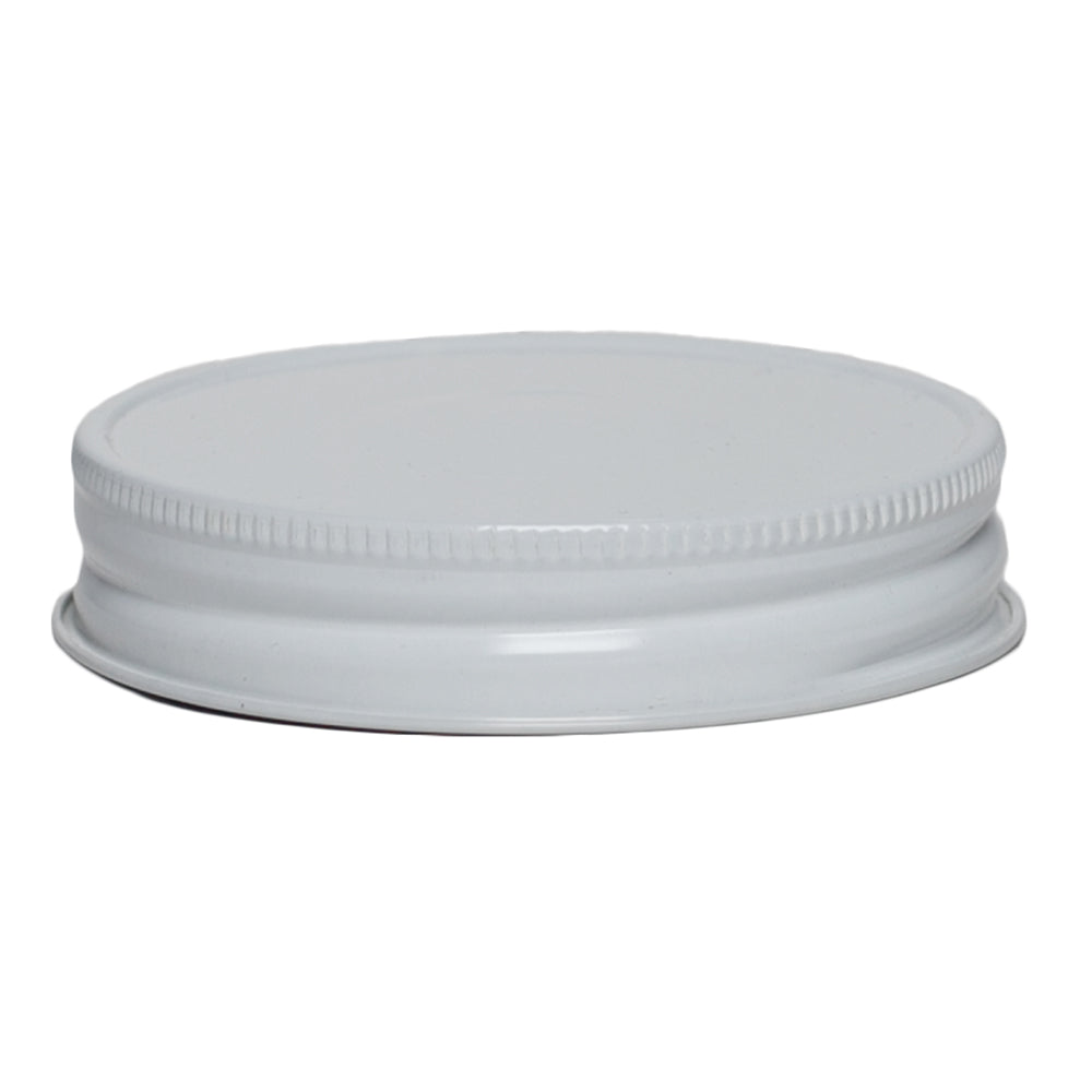 70G-450 White Metal Caps, Plastisol Liner