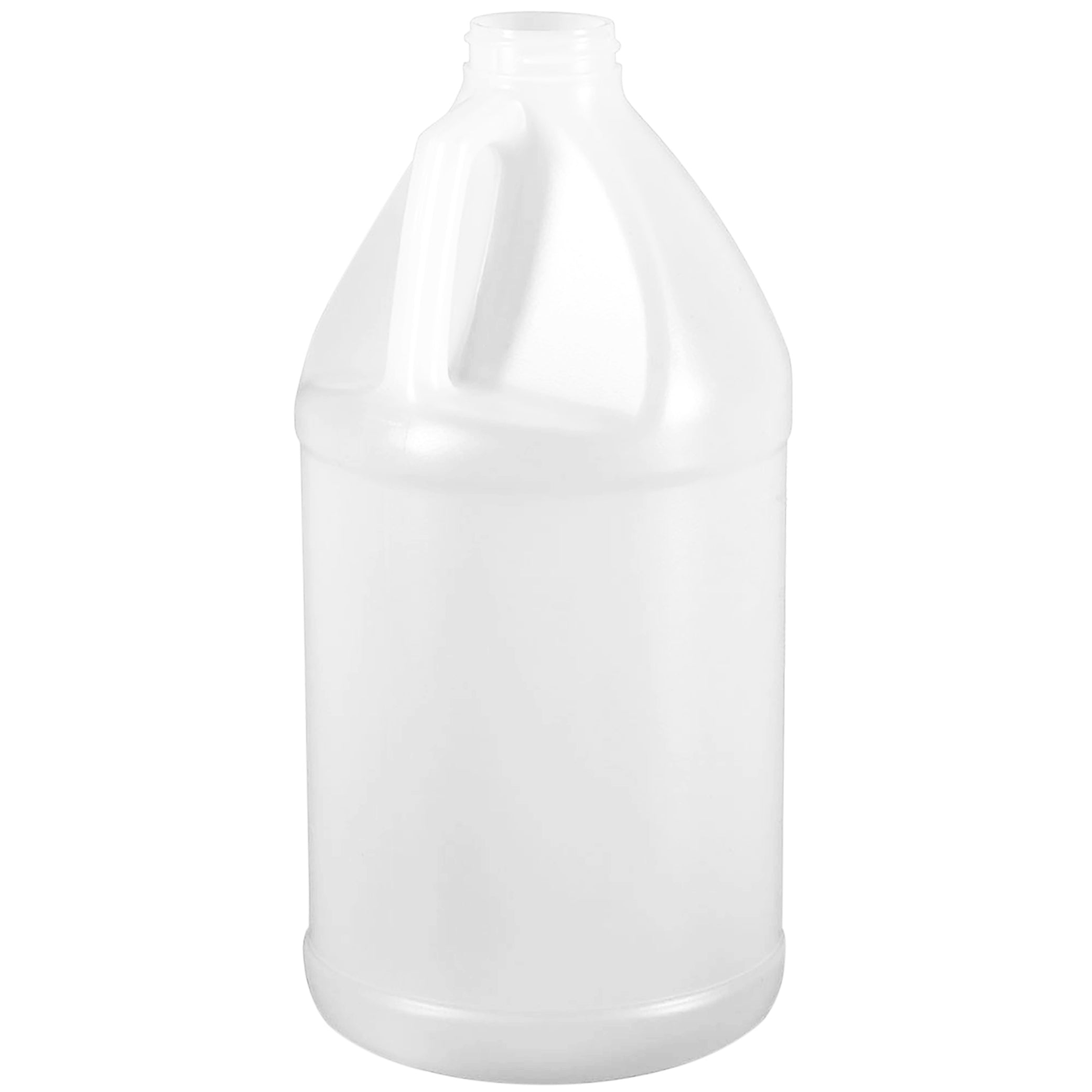 64 oz. (Half Gallon) White HDPE Plastic Industrial Round Bottle (38-40